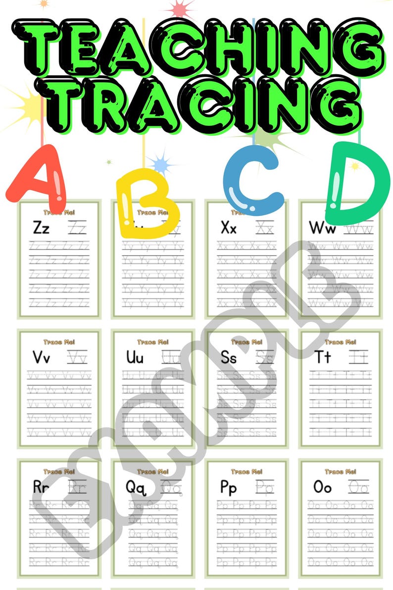 Alphabet Letters, Shapes Tracing Book for Kids | Learn Abcs & Shapes ...