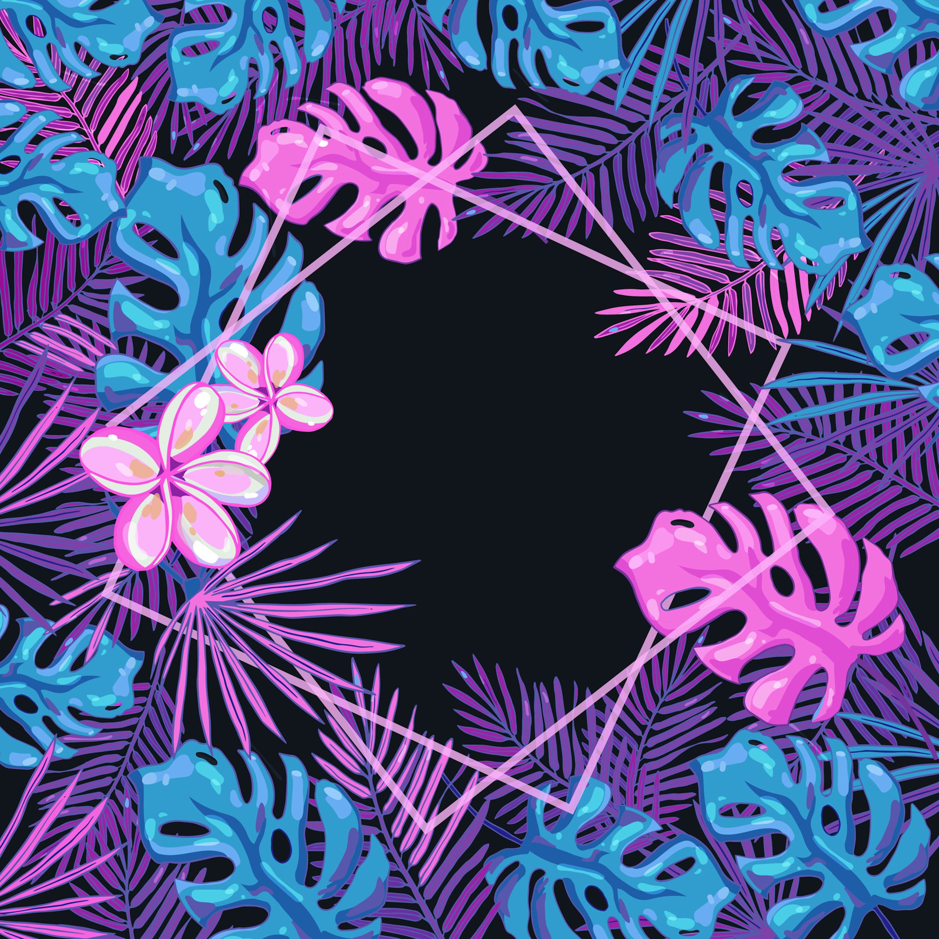 Tropical Pattern Neon