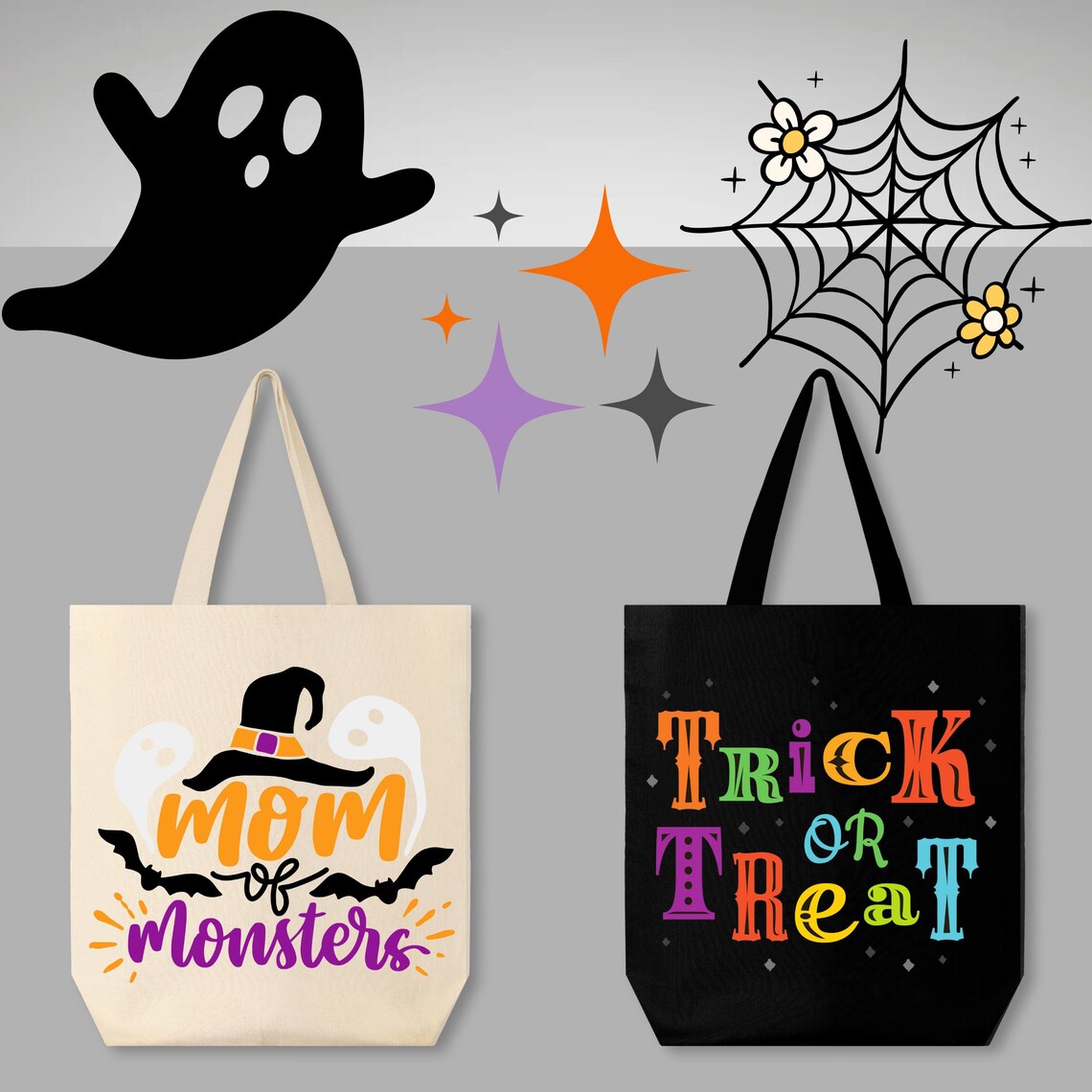 300+ Spooky Retro Fall Halloween Bundle PNG, High Resolution Halloween ...