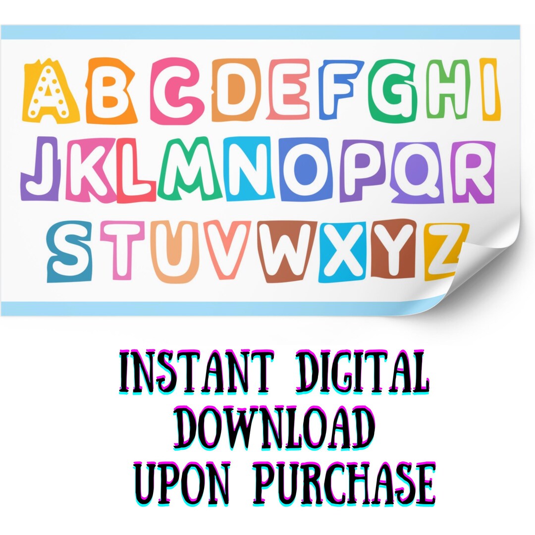 Cute ABC Alphabet Decorative Letters | Fun Learning Cards for Kids ...
