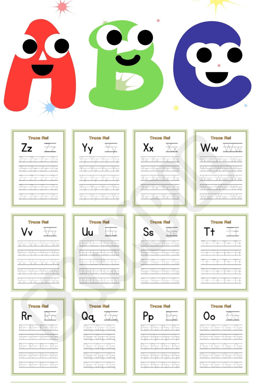 Alphabet Letters, Shapes Tracing Book for Kids | Learn Abcs & Shapes ...