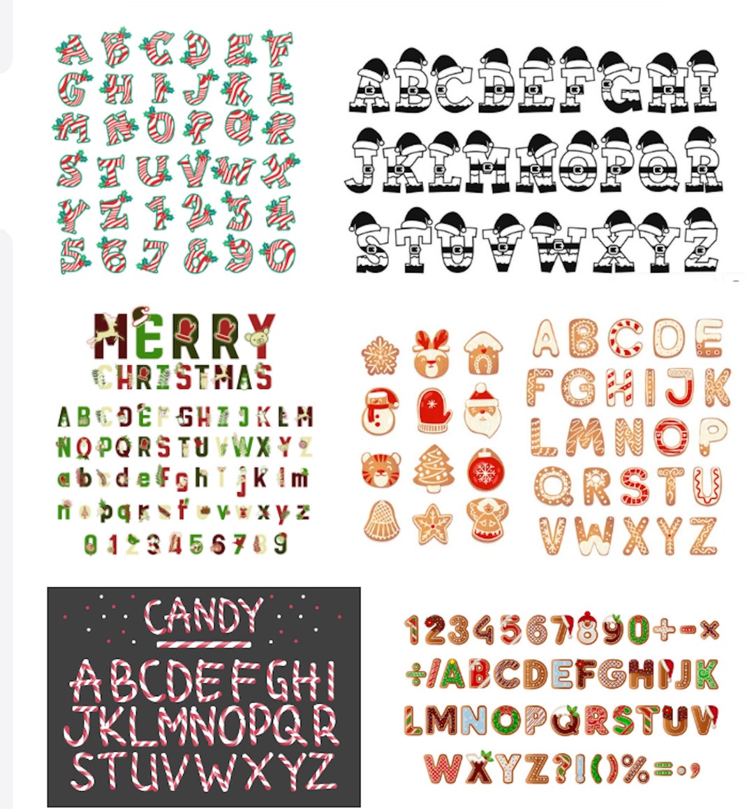Christmas Alphabet Letters 10 Templates, Typography to Infuse Your ...