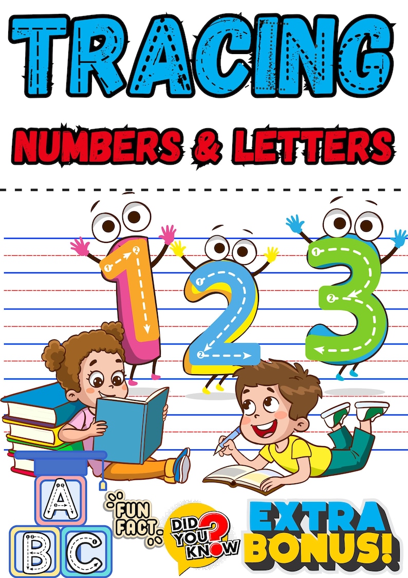 Alphabet Tracing Worksheets for Preschool Letters and Numbers Trace ...