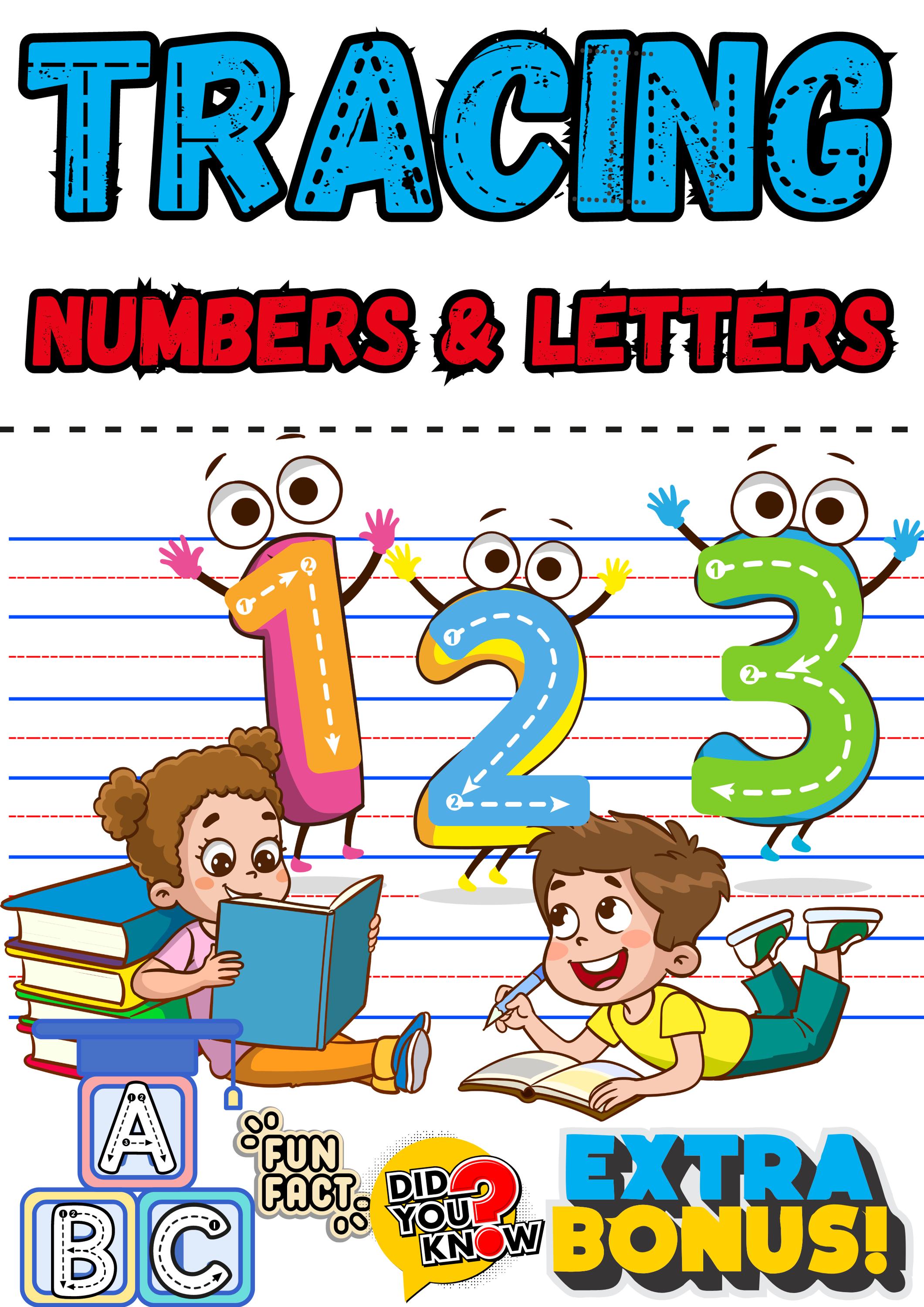 Alphabet Tracing Worksheets for Preschool Letters and Numbers Trace ...