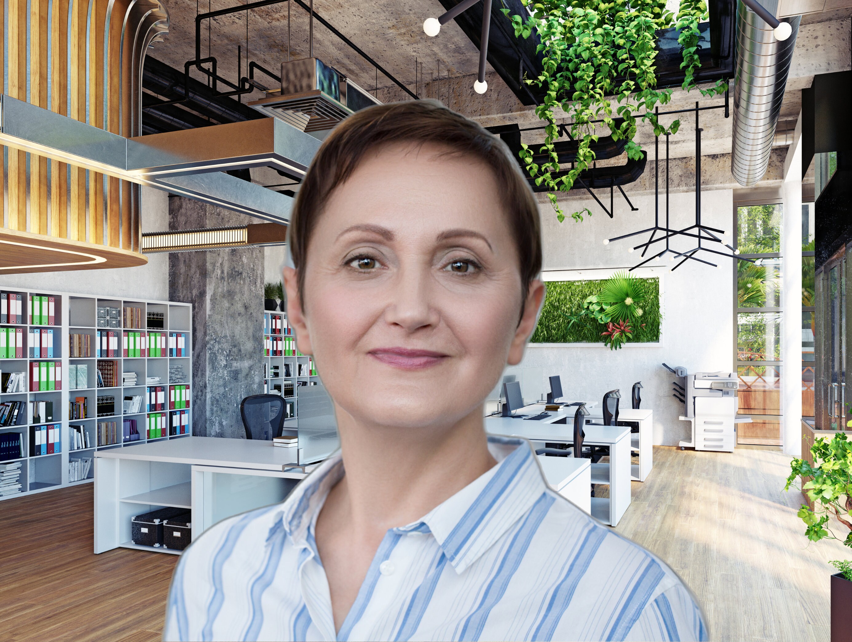 Elegant Modern Design Digital Office Backdrops for Business Portraits ...