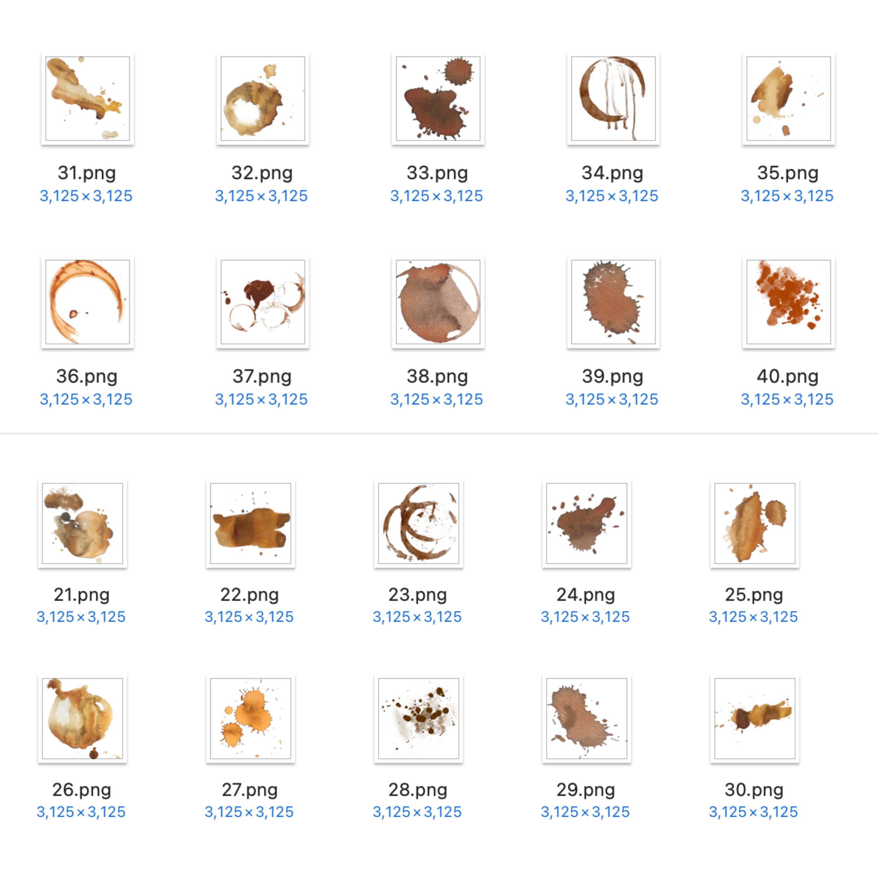 Coffee Stains Clip Art Image Files Espresso and Coffee Rings and Stains ...