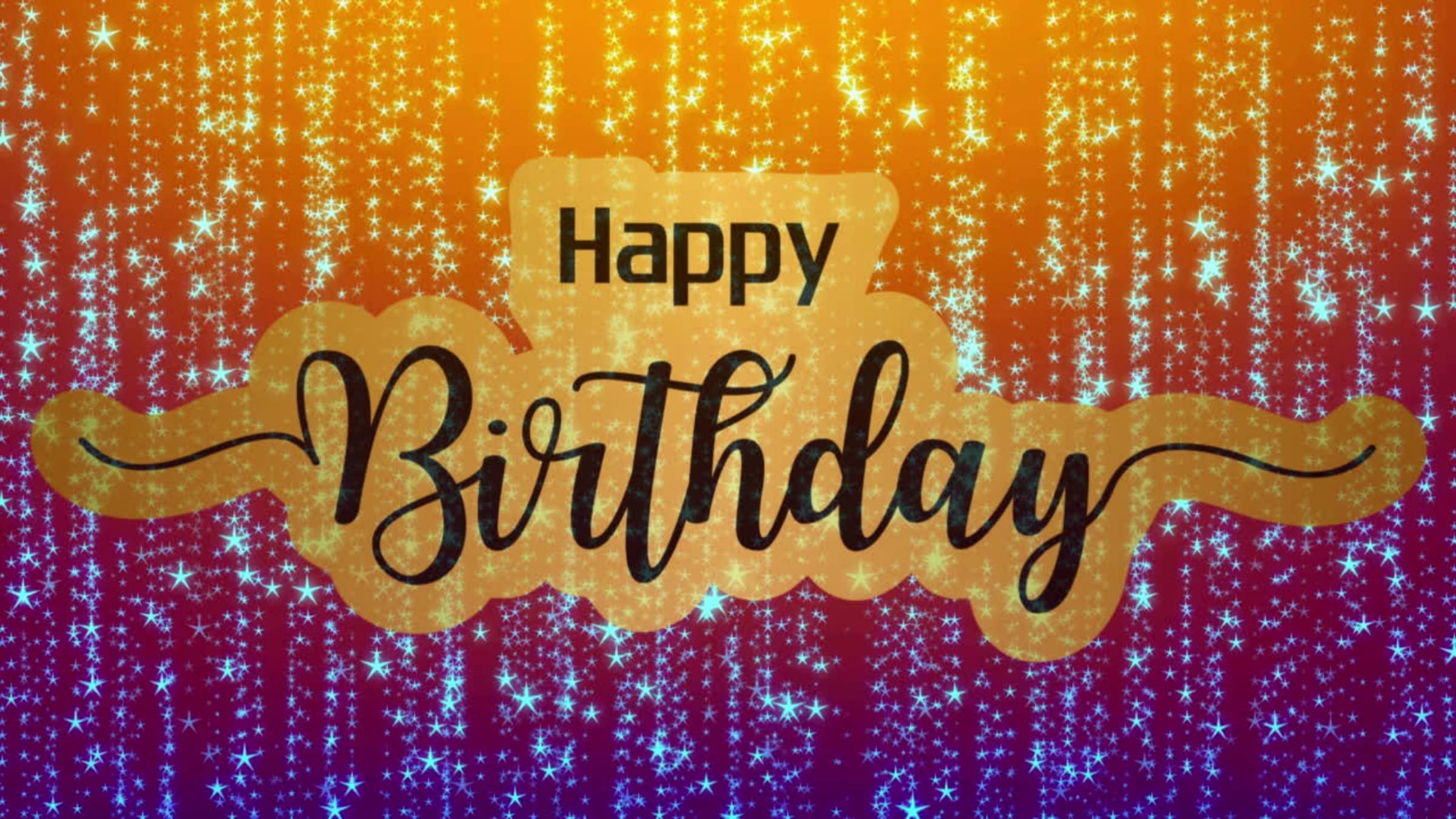 Happy Birthday Animated Background for Birthday Parties! Due to the Big ...