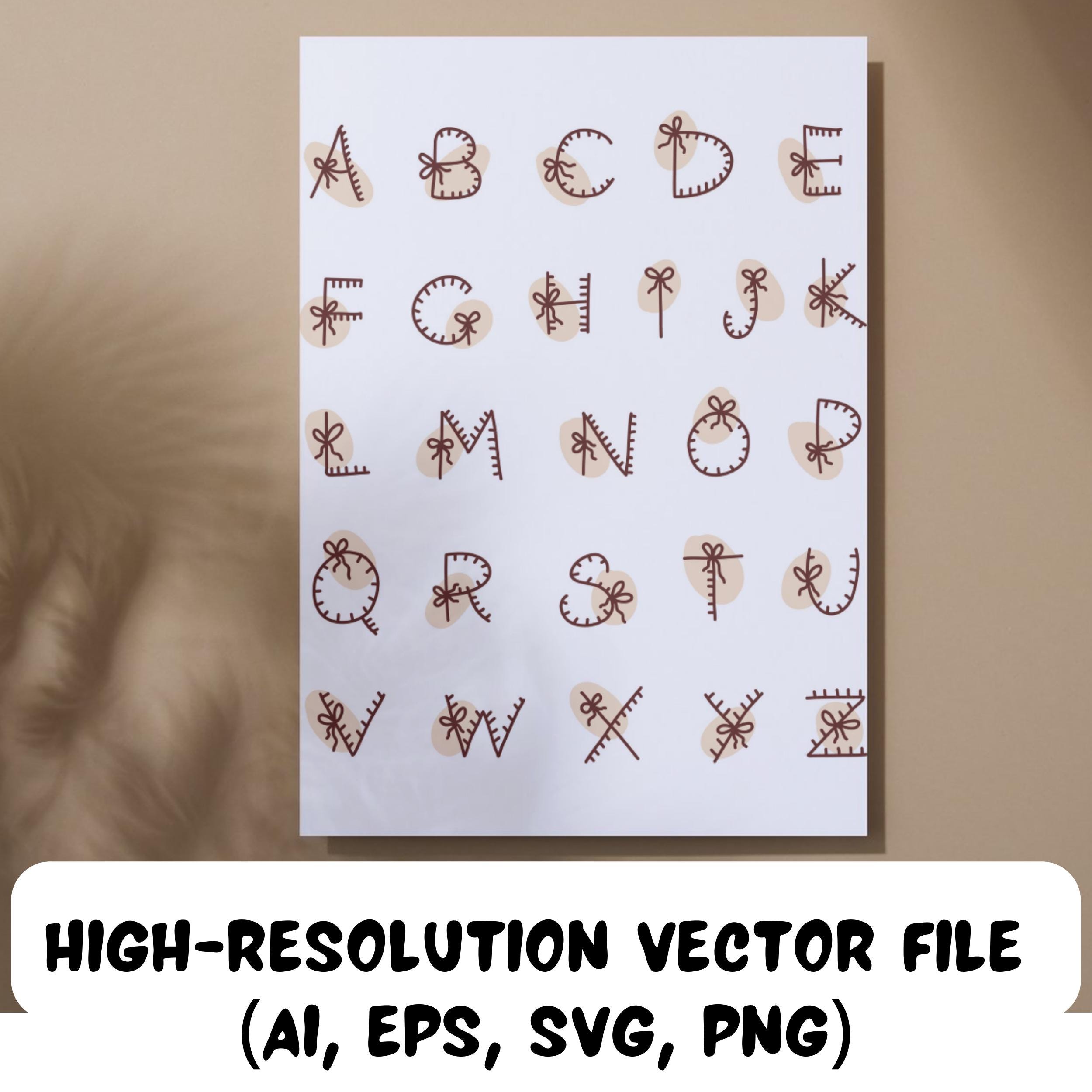 Letter Order Font Illustration Vector | Alphabet Typography Clipart ...