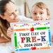 First Day of PRE-K Sign, Printable Photo Prop INSTANT ACCESS, First Day ...