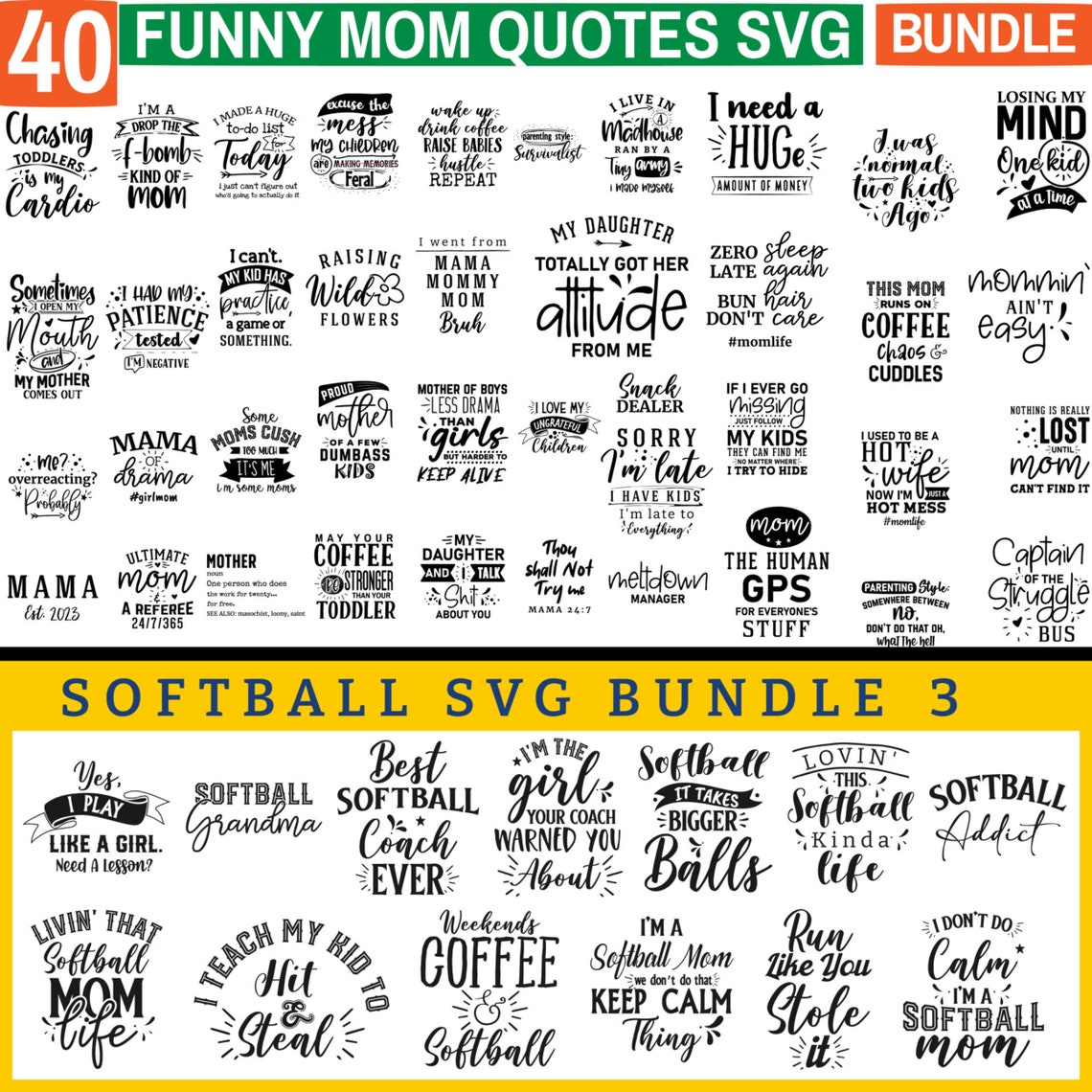 150 SVG Designs Bundle, Printables, Vector Clipart Pack for Cricut ...