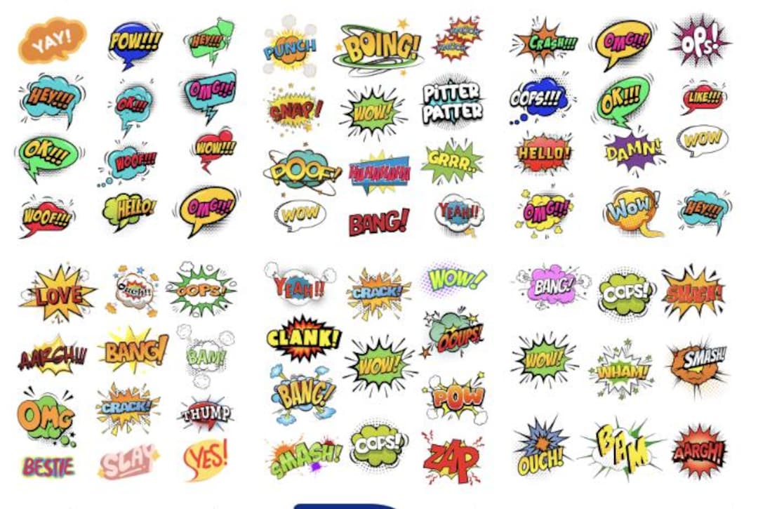 Comic Speech Bubble | Cartoon Comic Book Text Clouds | Pop Art | Super ...