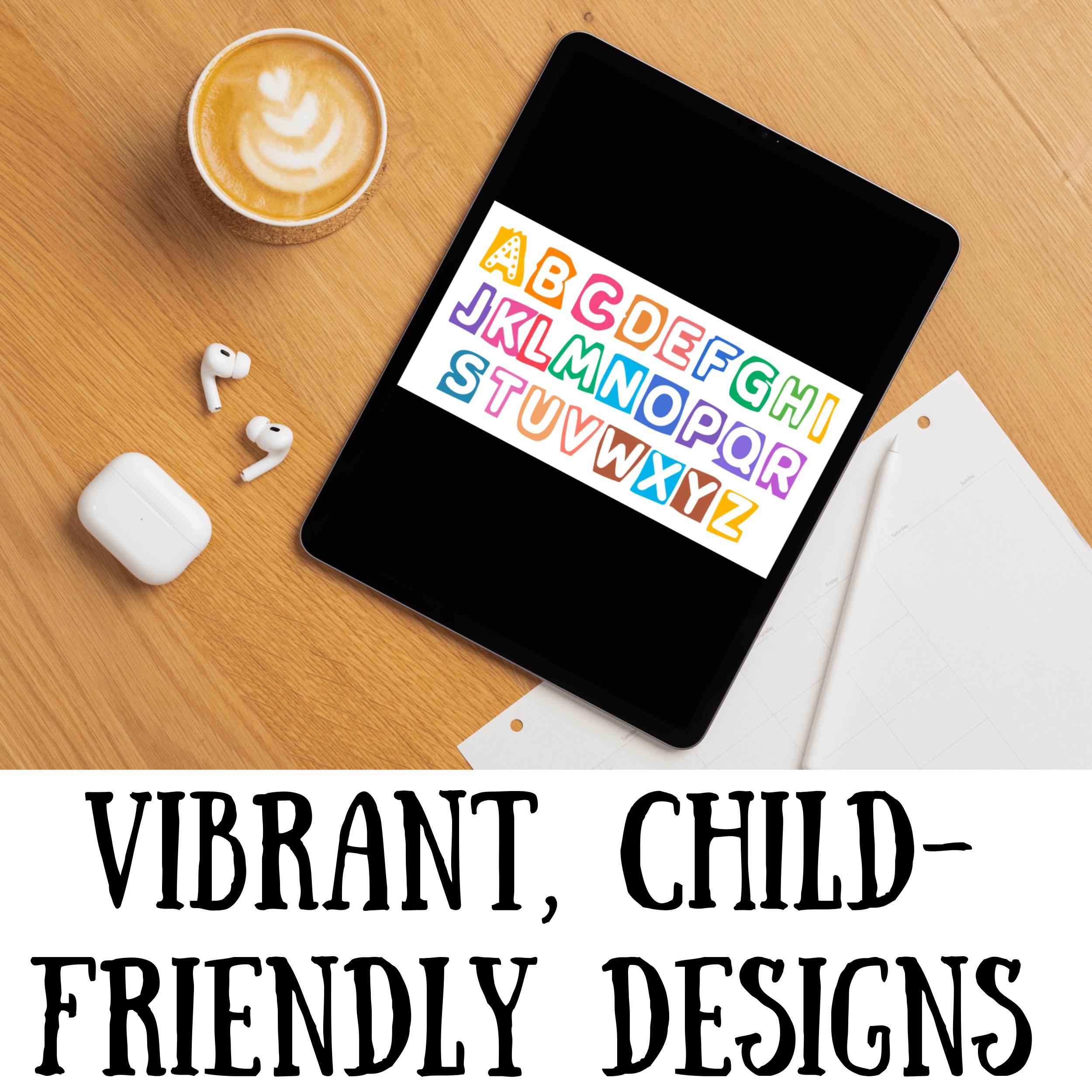 Cute ABC Alphabet Decorative Letters | Fun Learning Cards for Kids ...