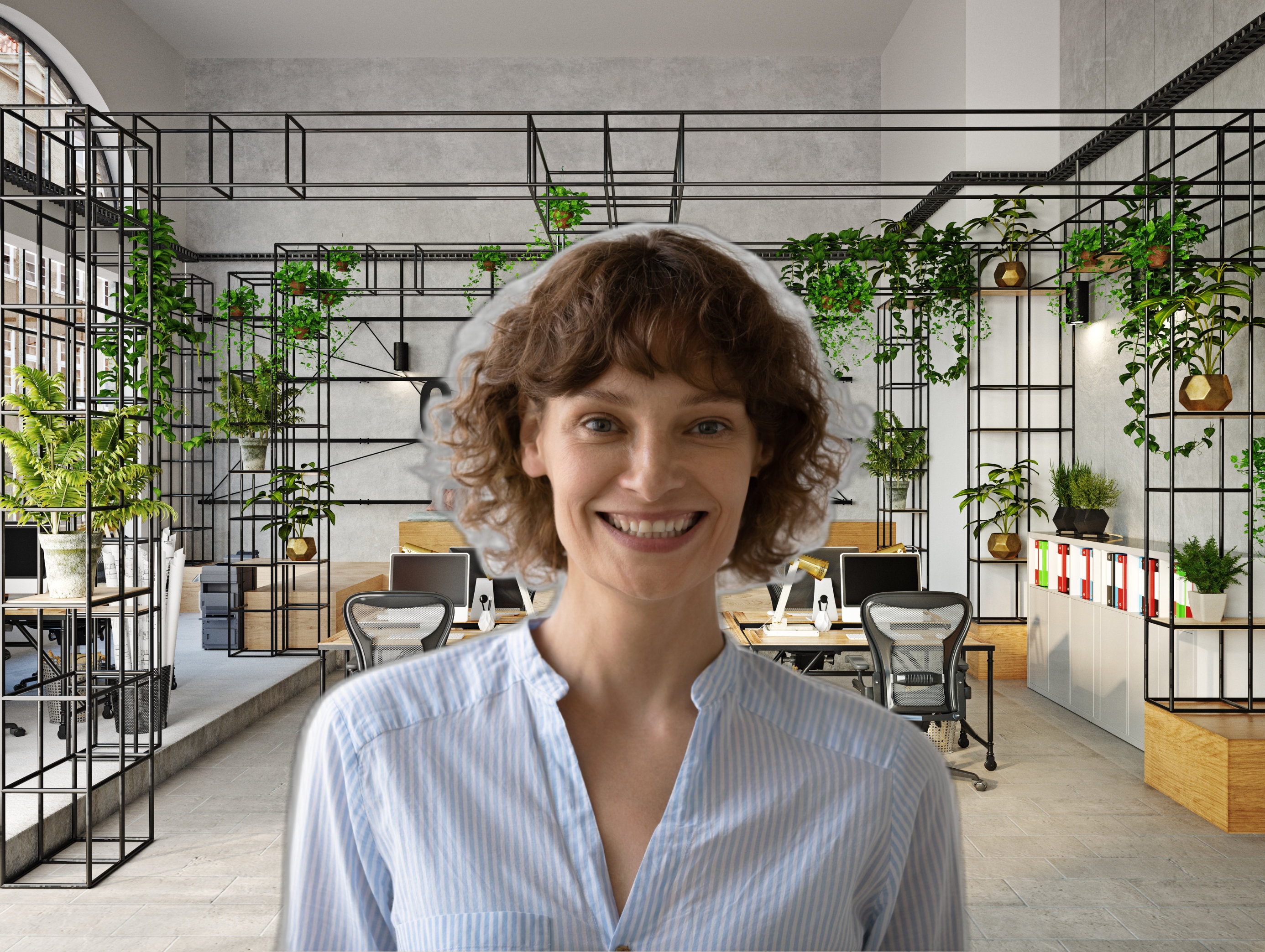 Elegant Modern Design Digital Office Backdrops for Business Portraits ...