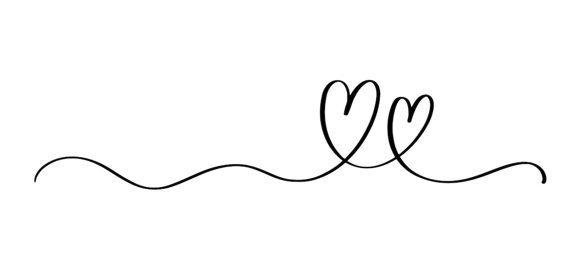 Hand Drawn Sketch Doodle Style Heart. Heart Thread Vector Illustration ...