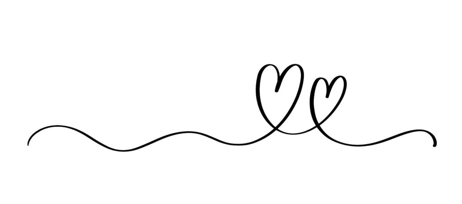 Hand Drawn Sketch Doodle Style Heart Clipart . Heart Thread Vector ...