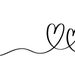 Hand Drawn Sketch Doodle Style Heart. Heart Thread Vector Illustration ...