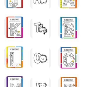 Alphabet Tracing Worksheets for Preschool Letters and Numbers Trace ...