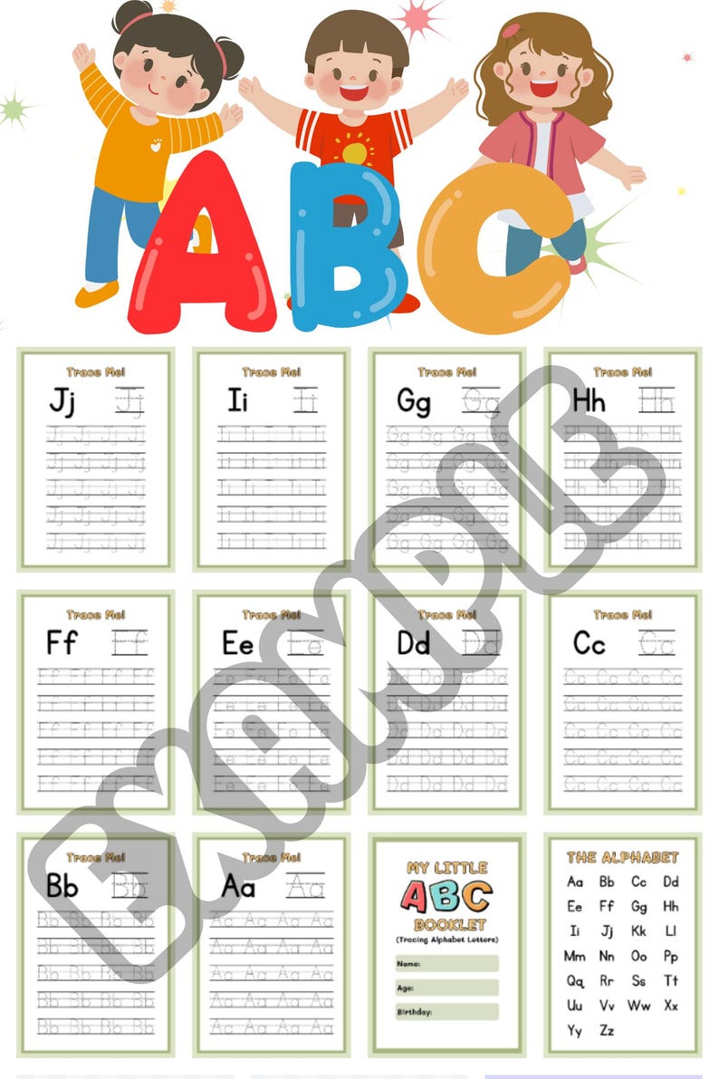 Alphabet Letters, Shapes Tracing Book for Kids | Learn Abcs & Shapes ...