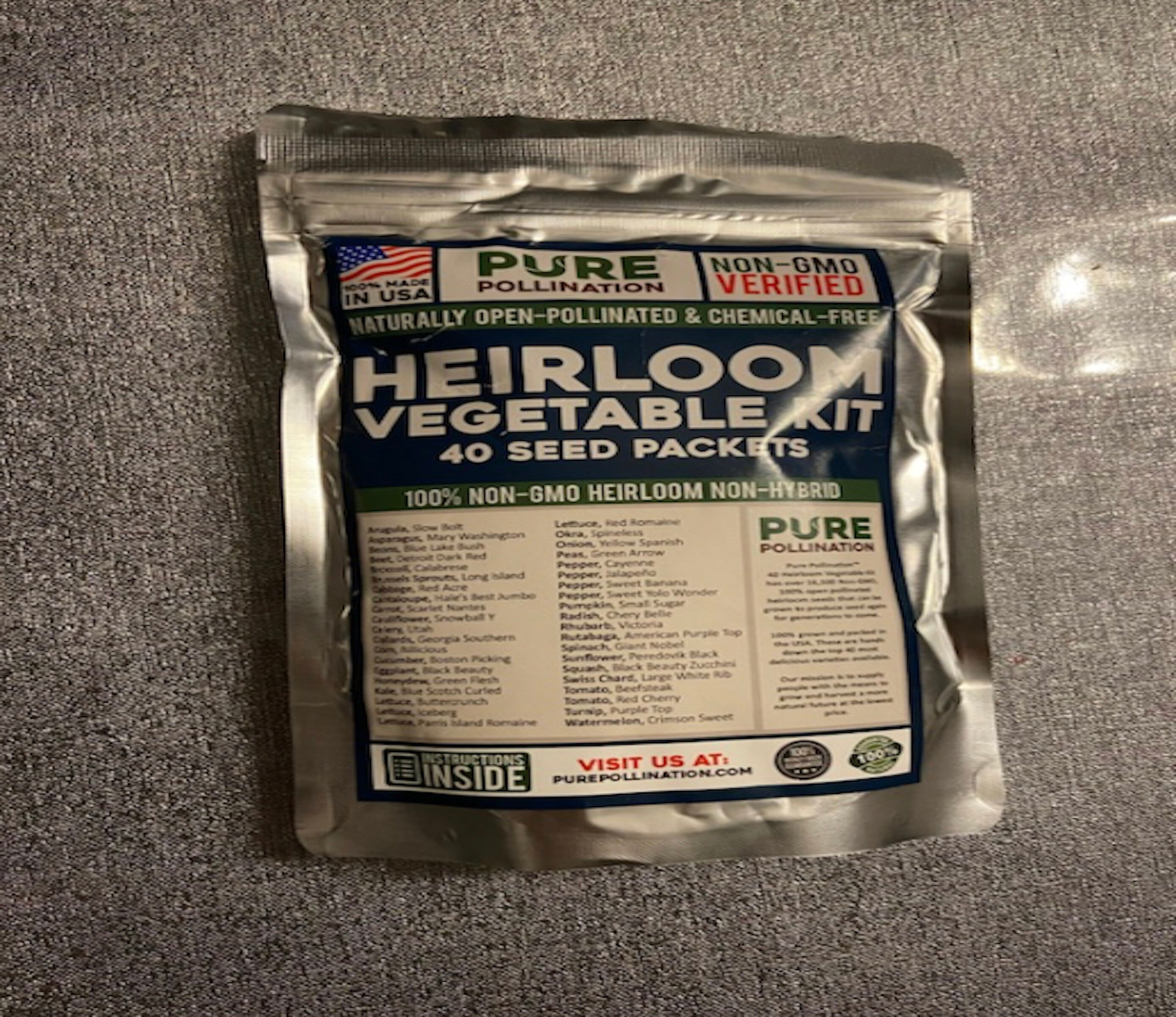 16,500 Non GMO Heirloom Pure Pollination-40 Variety Pack - Heirloom ...