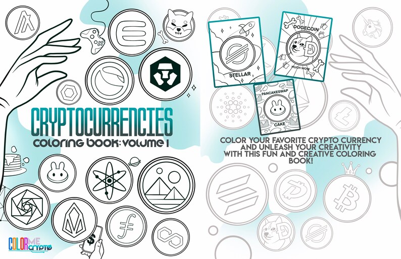 Filecoin FIL Colormecrypto Coloring Book Page + FREE COVERSHEET ...