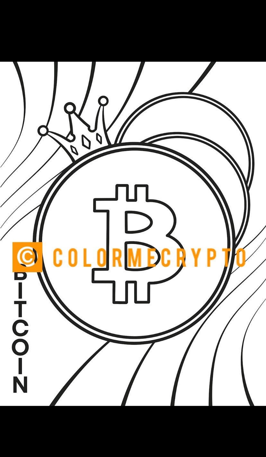 Bitcoin BTC Colormecrypto Coloring Book Page + FREE COVERSHEET Download ...