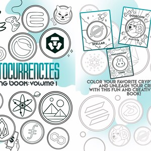 Cosmos ATOM Colormecrypto Coloring Book Page + FREE COVERSHEET Download ...