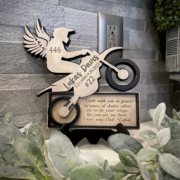 Dirtbike Memorial Svg - Etsy