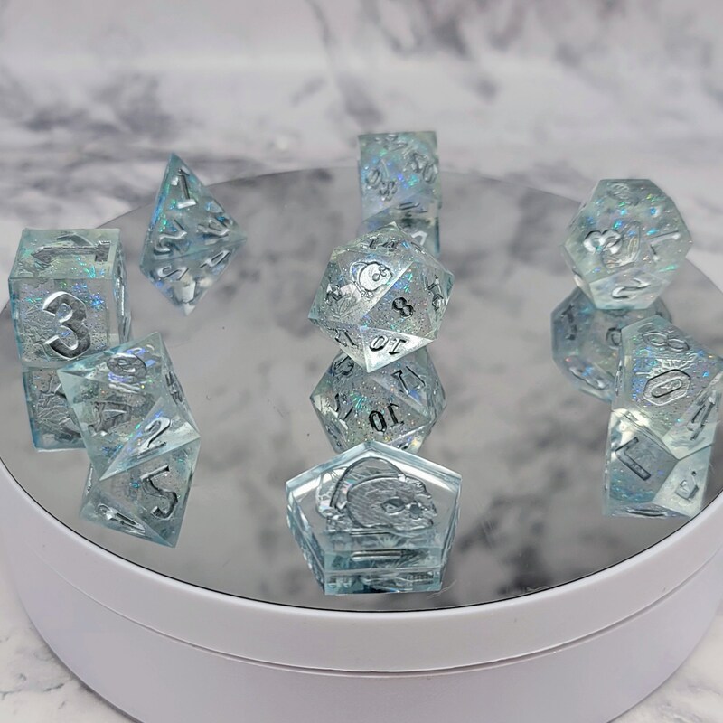 Clear Dice Set - Etsy