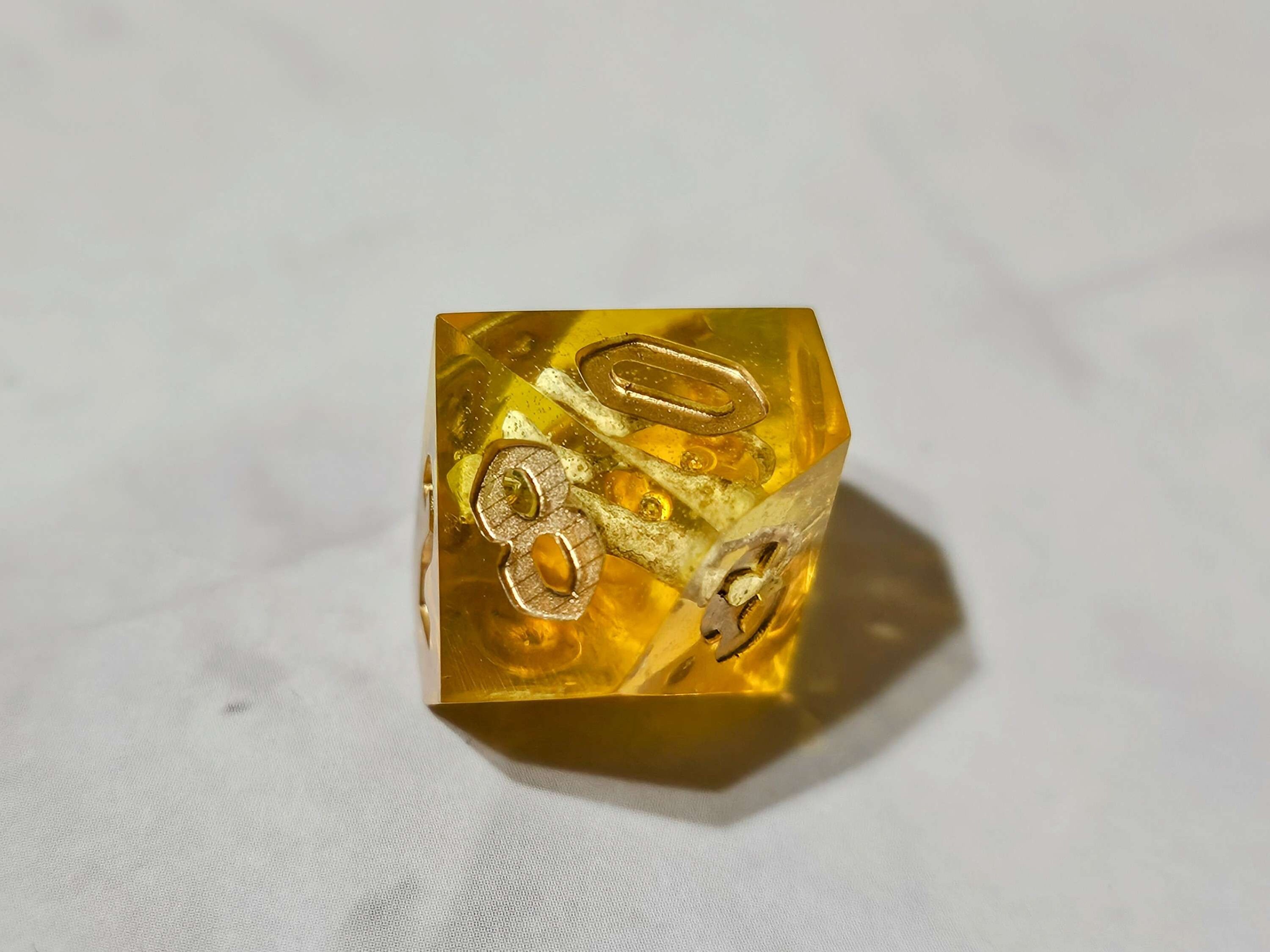Dinosaur Bones in Amber D&D Dice Set: Resin Tabletop Gaming Dice - Etsy