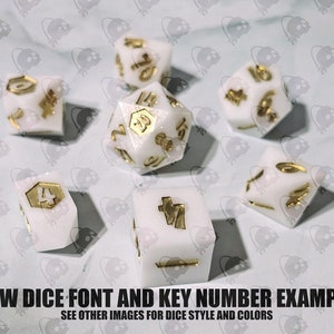 Dinosaur Bones in Amber D&D Dice Set: Resin Tabletop Gaming Dice - Etsy