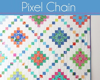 Pixel Chain Quilt Pattern - Etsy
