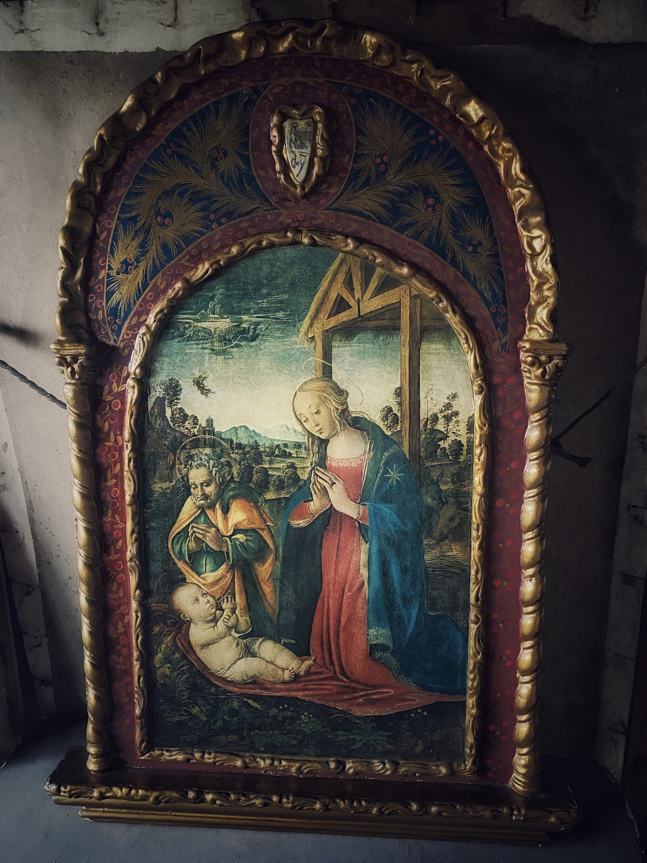 Amazing Religious Wooden Board/wonderful Wooden Altar With Impressive ...
