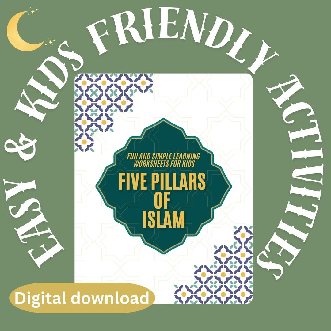 Islamic Learning Printable | Muslim Children Activity Pack | Instant ...