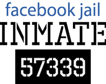 Facebook Jail Inmate PNG and SVG - Etsy