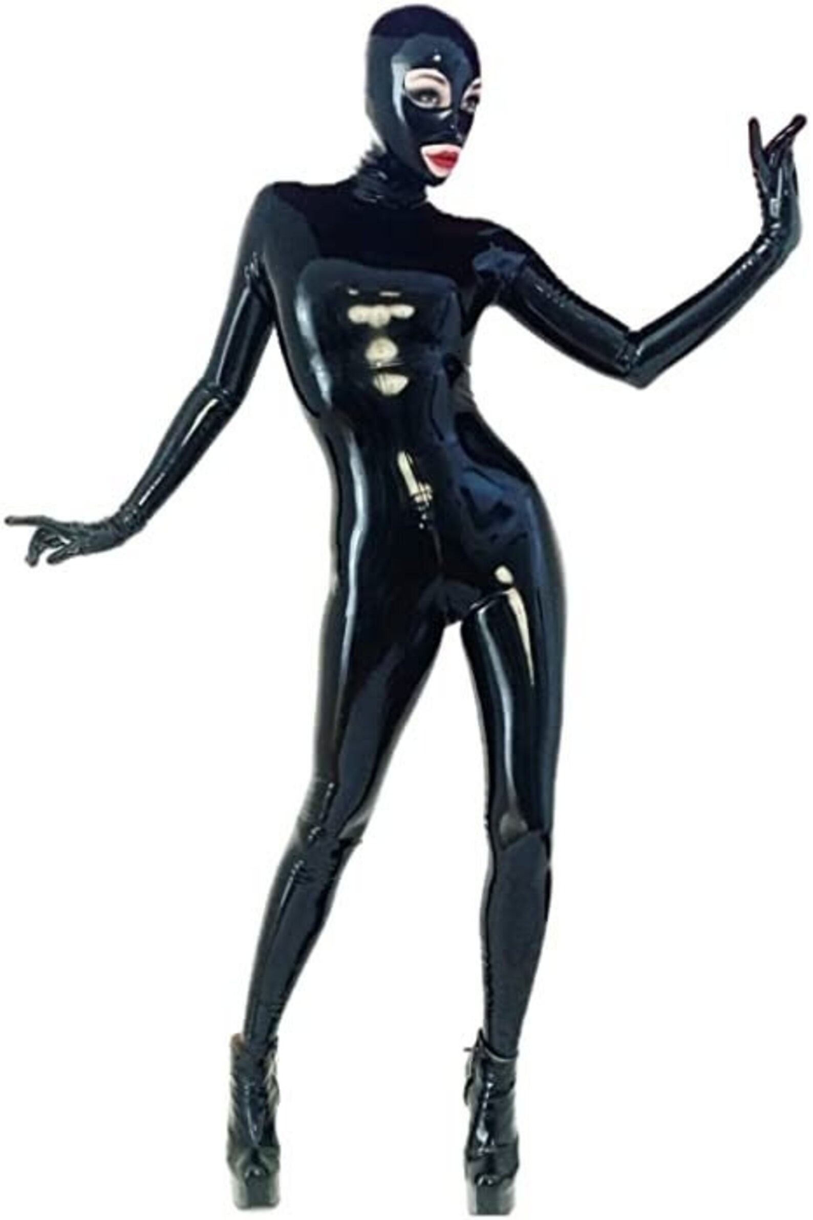 Combination Catsuit Latex Rubber Integral Full Cover Total - Etsy UK