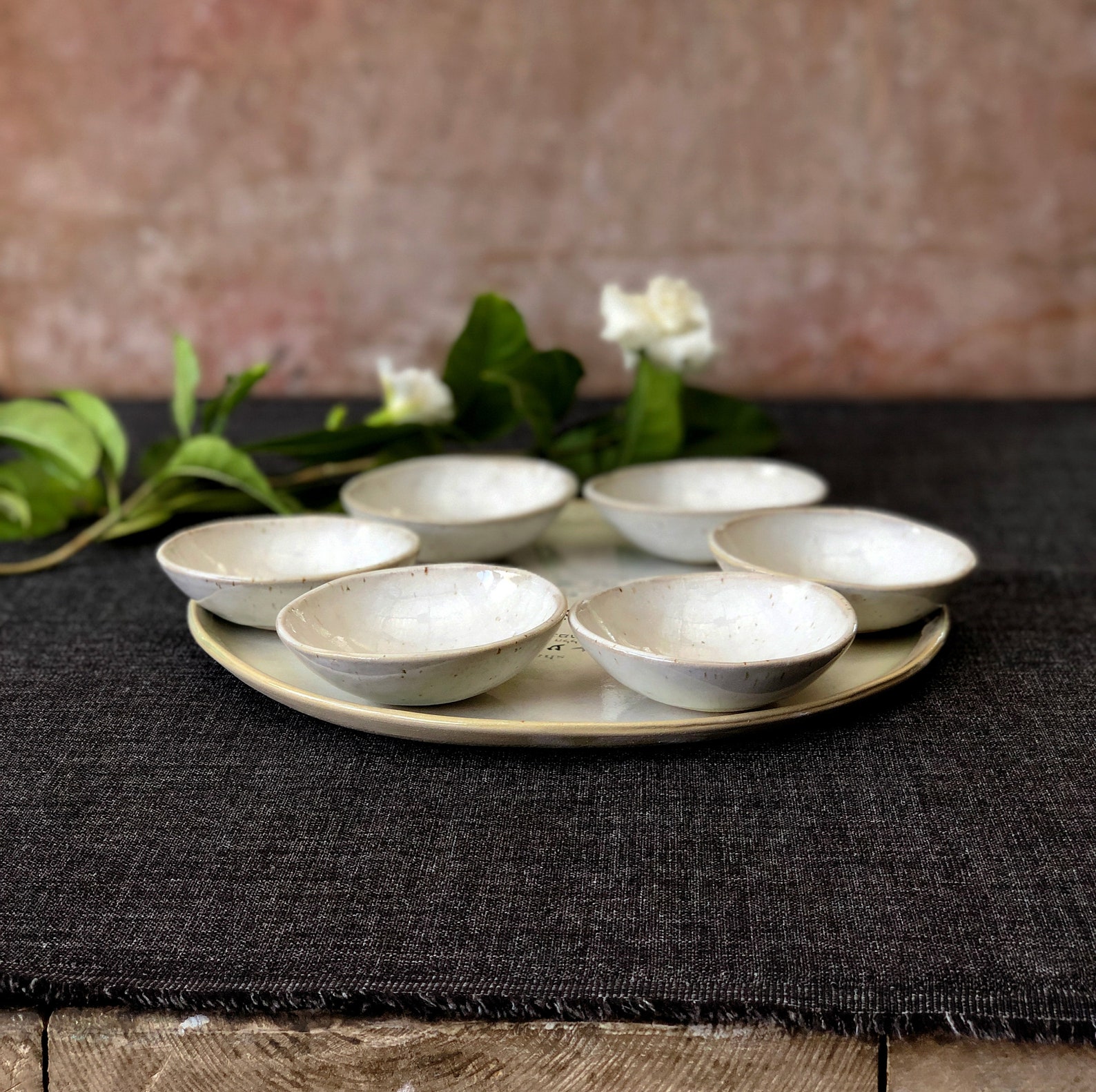 Ceramic Passover Seder Plate | Unique Passover Gift - Etsy