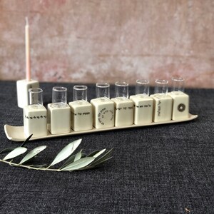Modern Hanukkah Menorah | Ceramic Menorah Gift | Handmade in Israel - Etsy