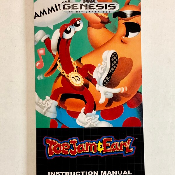 Toejam And Earl Manual Etsy