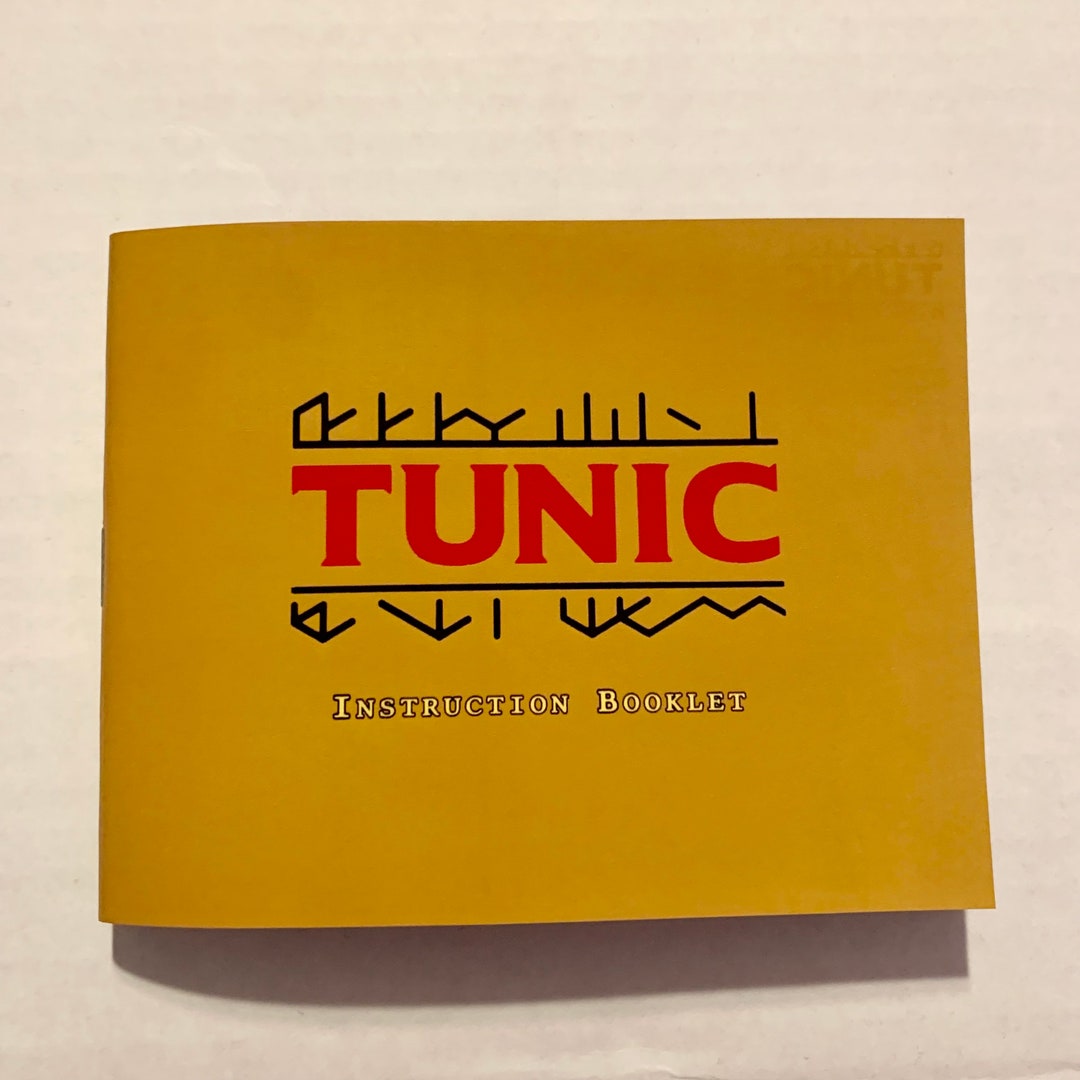 Tunic Reproduction Manual Custom Instruction Booklet NES Size Steam ...