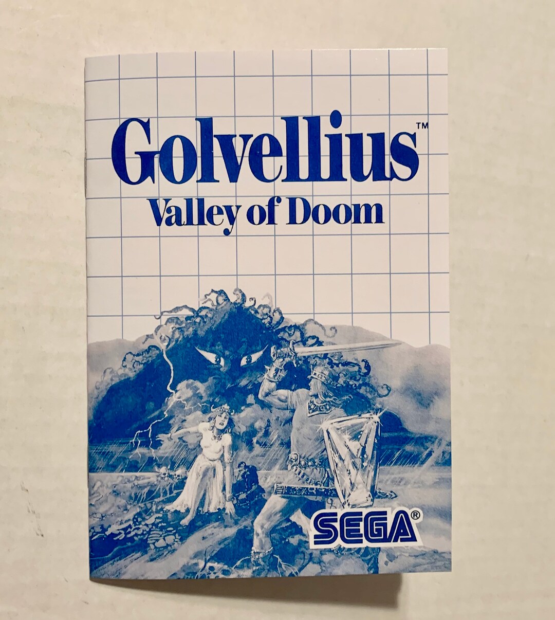 Golvellius: Valley of Doom SMS Reproduction Manual Instruction Booklet ...