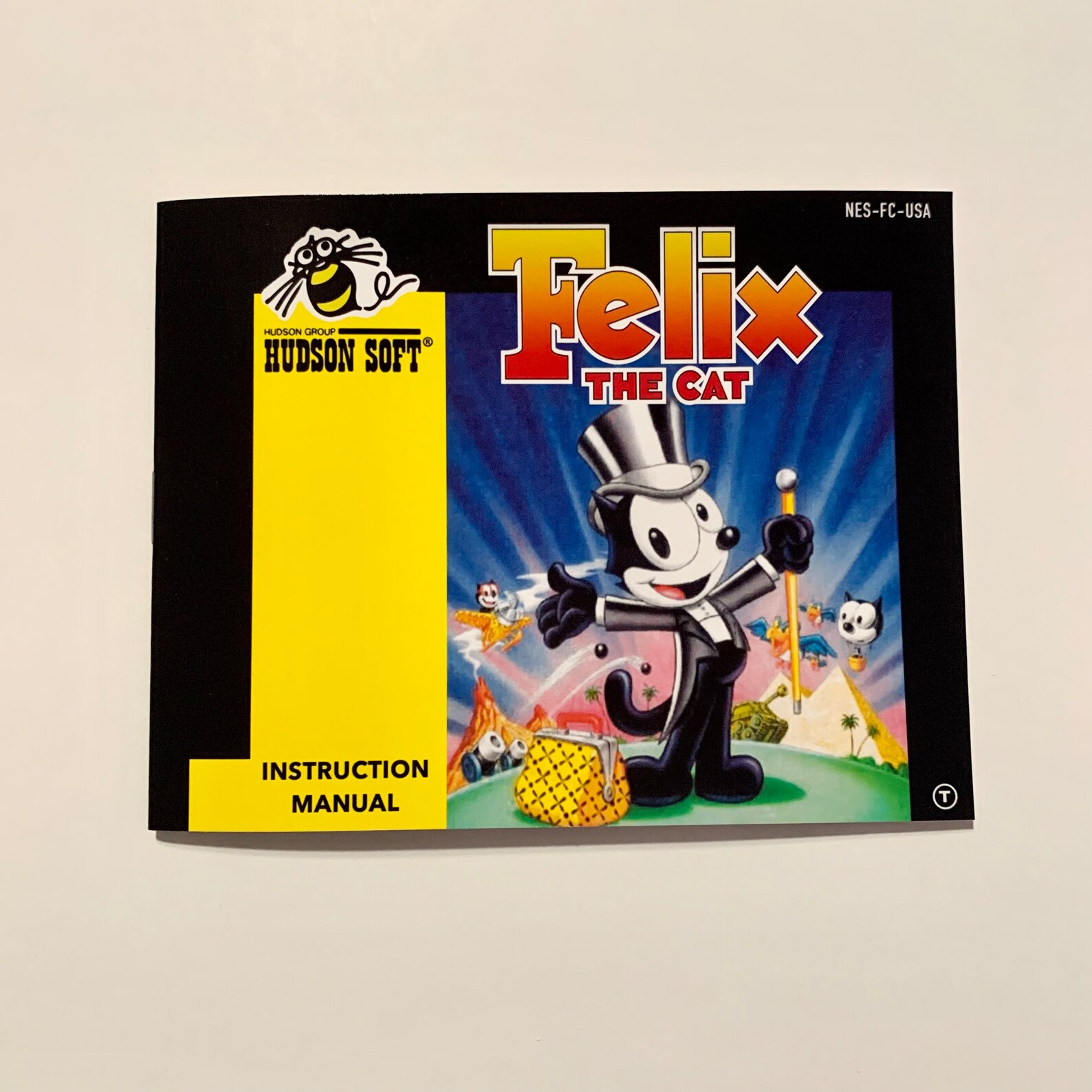 Felix The Cat Nintendo Nes Reproduction Manual Custom Etsy