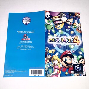 Mario Party 4 Reproduction Manual Gamecube Instruction Booklet Nintendo ...