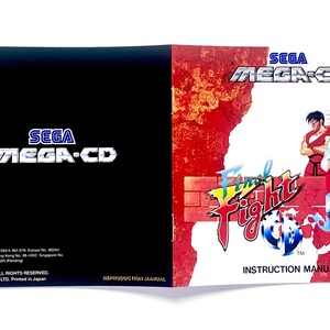 Final Fight Mega CD PAL Reproduction Manual Custom Instruction Booklet English Only - Etsy