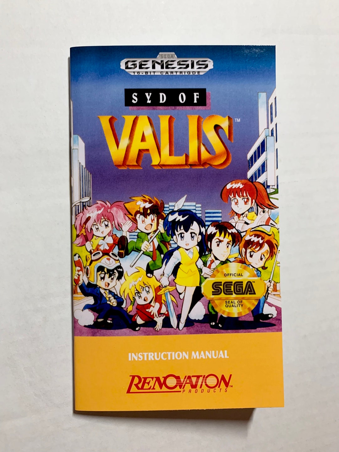 Syd of Valis Sega Genesis Reproduction Manual Custom Instruction Booklet Mega Drive - Etsy