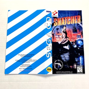 Snatcher Sega CD Reproduction Manual Custom Instruction - Etsy