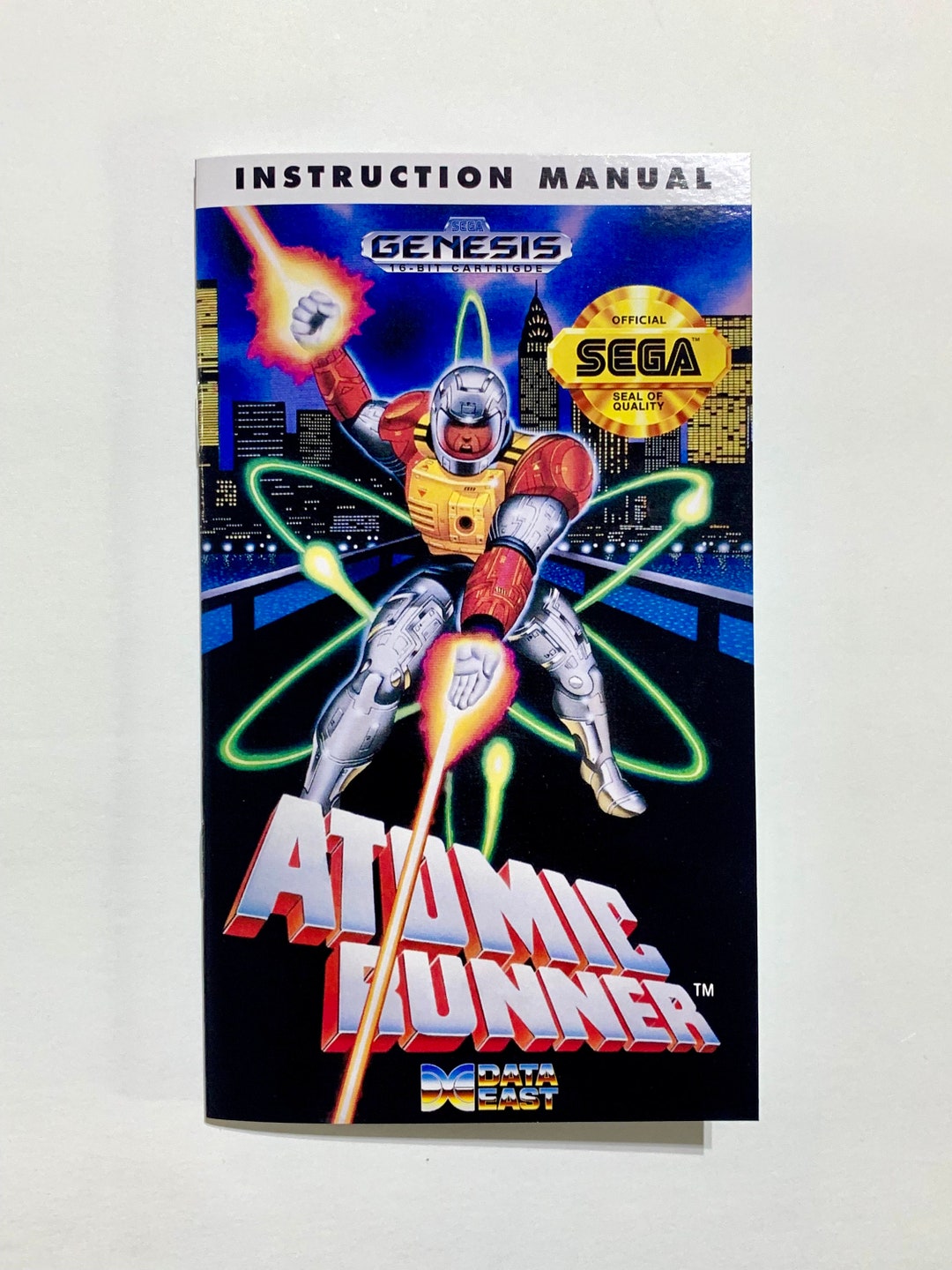 Atomic Runner Sega Genesis Reproduction Manual Instruction Booklet Mega ...