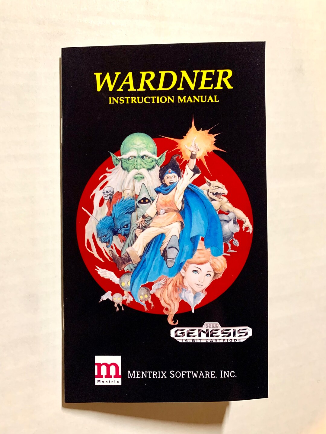 Wardner Sega Genesis Reproduction Manual Custom Instruction Booklet ...