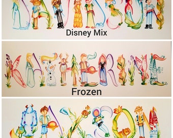 Custom Name Art - Etsy