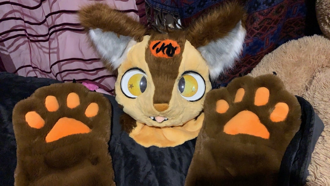 Catbus Totoro Inspired Kemono Fursuit Head Furry With Paws -FINISHED - Etsy