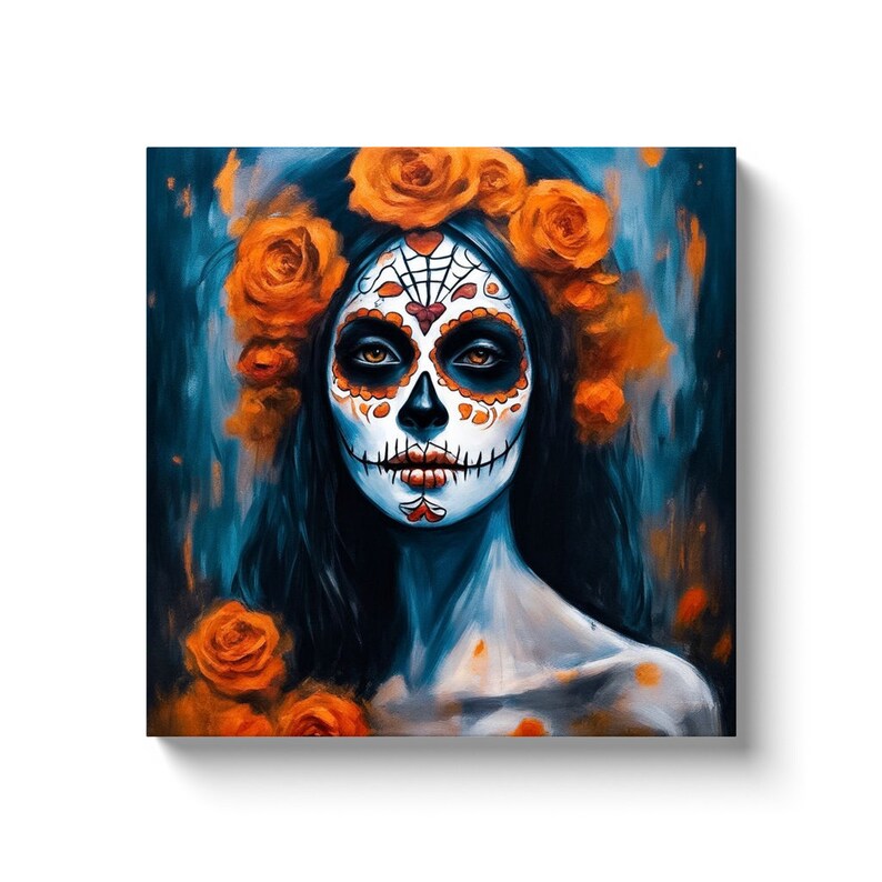 Vibrant Mystique Day of the Dead Orange Flowers - Etsy